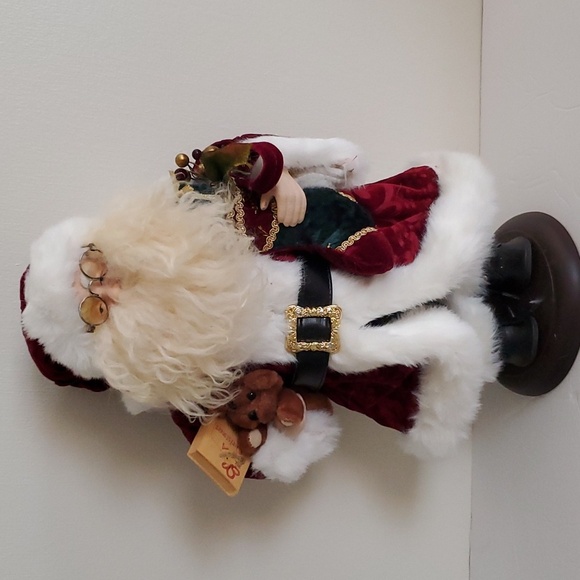 Holiday | Vintage Santa With Velvet Suit And Green Velvet Pants | Poshmark
